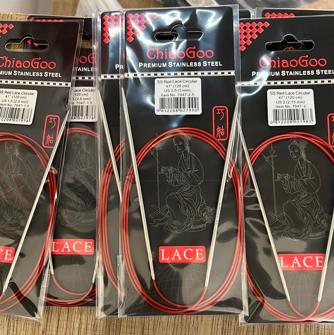 ChiaoGoo 47” Red Lace – Rich Mountain Fiber Co